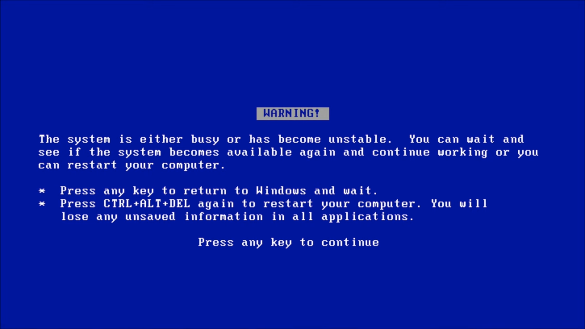 Windows Blue Screen (BSOD) Evolution — Martin Nobel